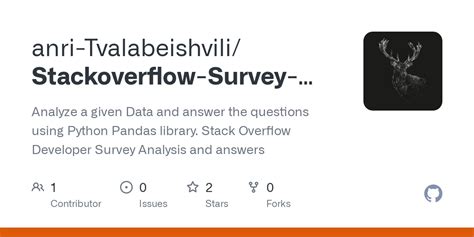 github anri tvalabeishvili stackoverflow survey analysis analyze a given data and answer the