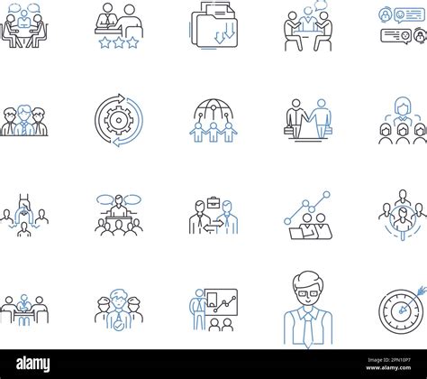 Management Session Outline Icons Collection Manage Workflow Process