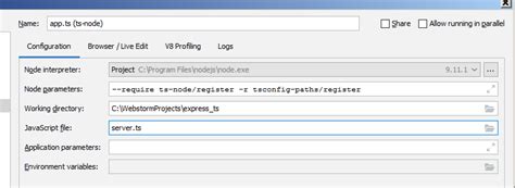 webstorm node js typescript express debug stuck on connecting to localhost stack overflow