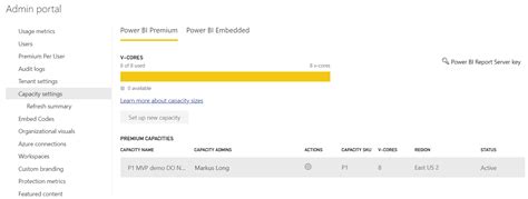 configure and manage capacities in power bi premium power bi microsoft learn