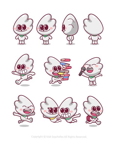 Some Cartoon Characters With Different Expressions