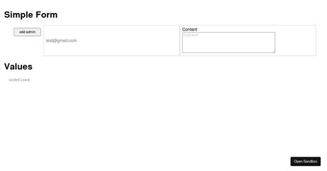 Redux Form Simple Example Codesandbox