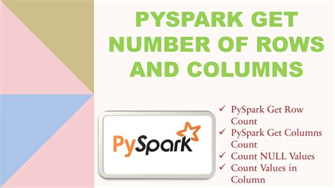 pyspark get number of rows and columns spark by {examples}