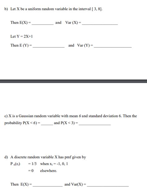 solved b let x be a uniform random variable in the interval