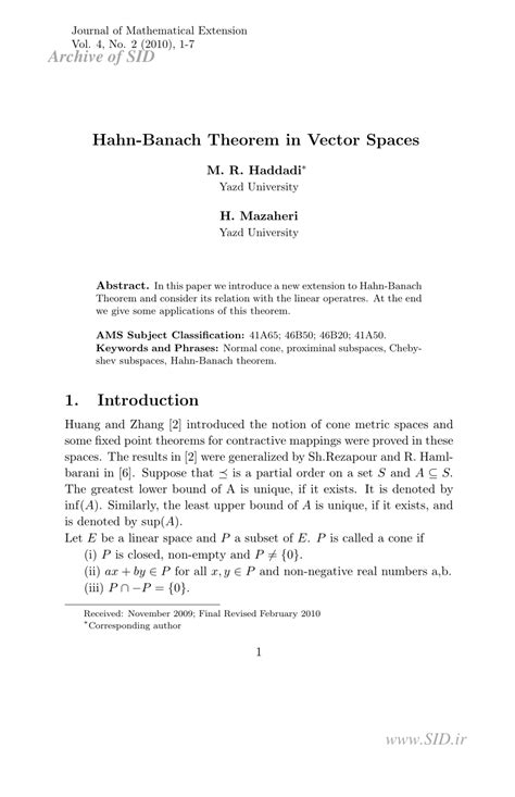 pdf hahn banach theorem in vector spaces