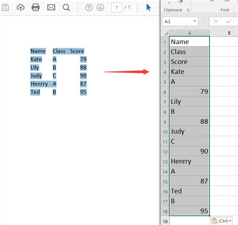 how to easily and quickly convert pdf table to excel table