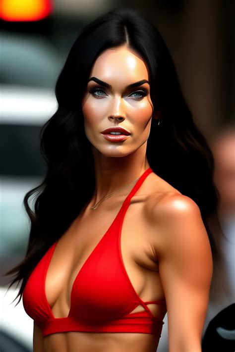 Lexica Megan Fox Wearing Red Bikini In The City