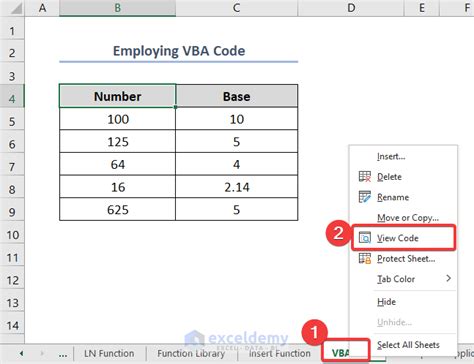 how to calculate a logarithm in excel 6 methods exceldemy