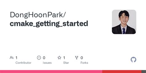 GitHub DongHoonPark Cmake Getting Started