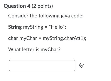 solved question 4 2 points consider the following java