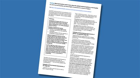 Briefing What Head Teachers In Scotland Need To Know About The Updated Technical Guidance On