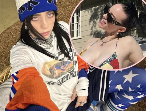 Billie Eilish Reveals Chest Tattoo In Very Rare Bikini Photo Perez Hilton