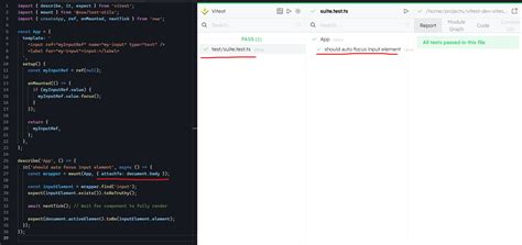javascript vue 3 testing ref s focus method stack overflow
