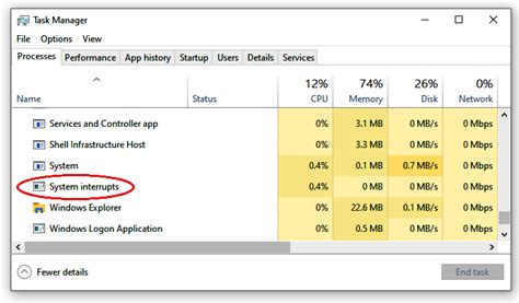 system interrupts how to fix high cpu usage in windows