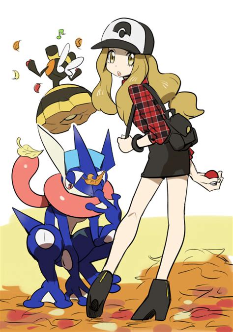 Serena Greninja And Vespiquen Pokemon And More Drawn By Nibo Att