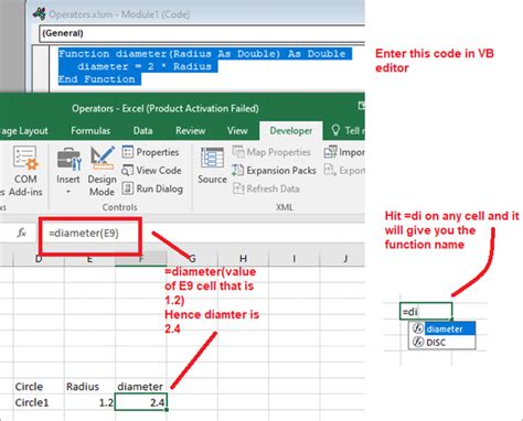 excel vba functions and sub procedures [with examples]