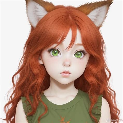 Dreamshaper Prompt Young Manga Girlwavy Red Hairgreen Prompthero