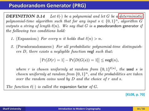 pseudorandom generators functions and permutations ppt download