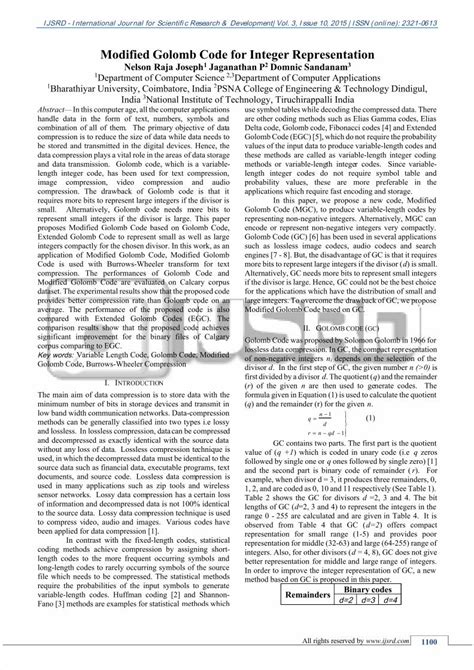 pdf modified golomb code for integer representation dokumen tips