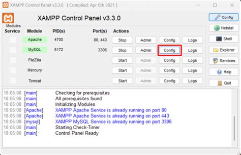 How To Change Port No To The Mysql In The Xampp Techtechinfo
