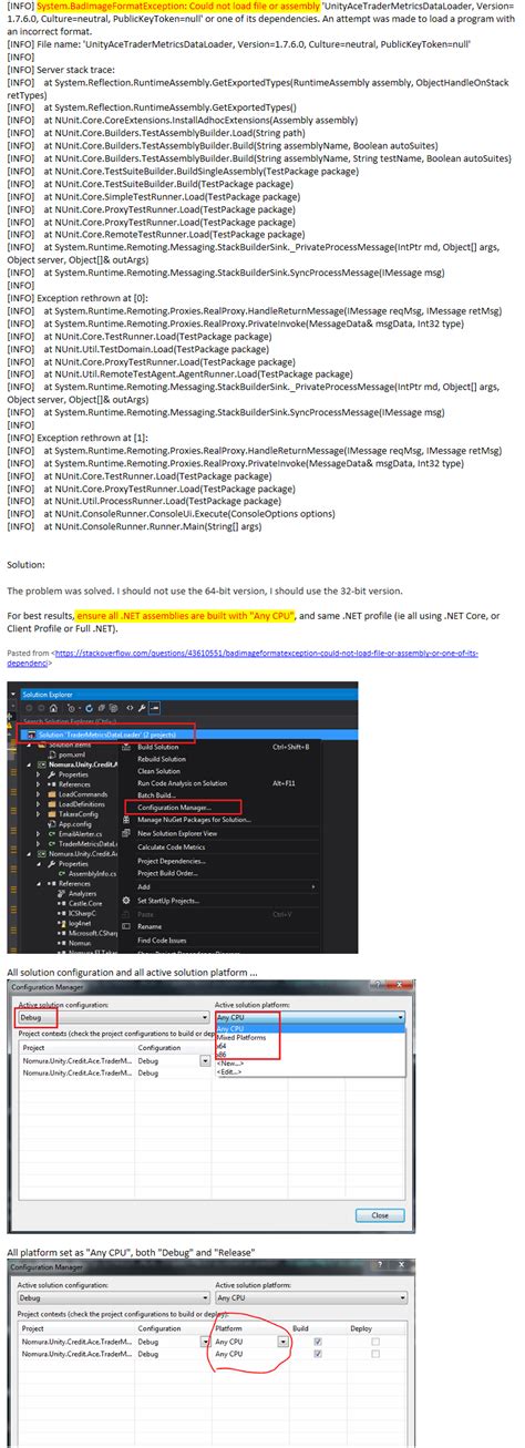 vs system badimageformatexception could not load file or assembly frank cui 博客园