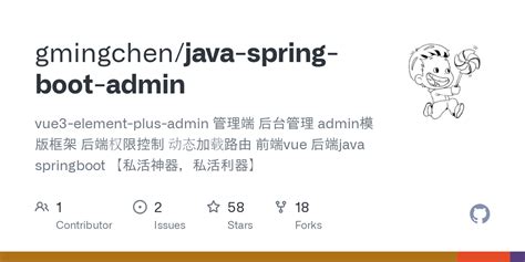 Github Gmingchen Java Spring Boot Admin Vue Element Plus Admin