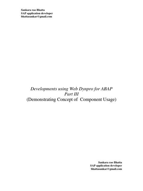 demonstrating concept of component usage pdf component based software engineering