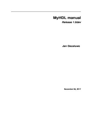 Fillable Online Media Readthedocs MyHDL Manual Read The Docs Fax