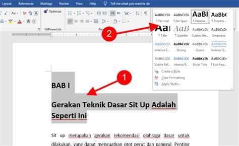 Cara Membuat Daftar Isi Otomatis Di Microsoft Word 2016 INAKRI