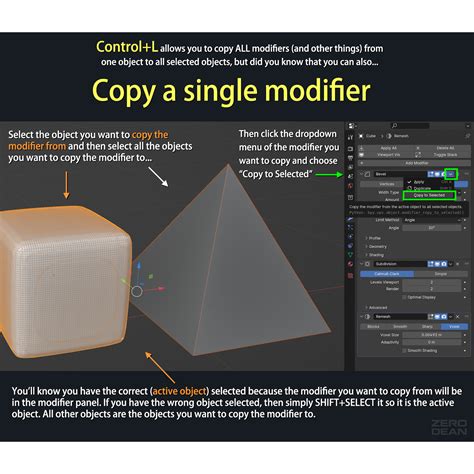 How To Copy A Single Modifier Tutorials Tips And Tricks Blender