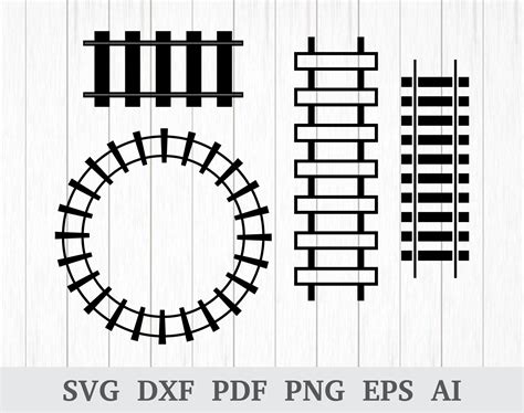 Train Track Svg Track Svg Train Track Clipart Train Track Etsy Canada