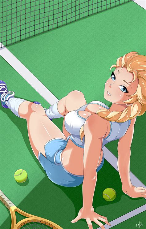 Rule 34 1girls Artist Name Ball Blonde Blonde Hair Blue Eyes Braid Breasts Cleavage Clothing
