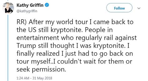 Kathy Griffin Pens Twitter Screed On One Year Anniversary Of Trump