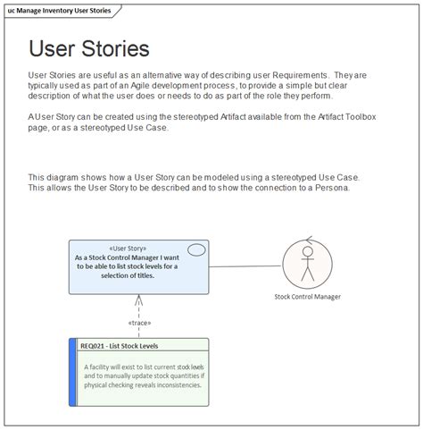 the requirements model enterprise architect user guide