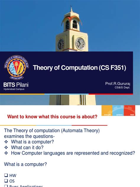 theory of computation cs f351 bits pilani download free pdf theory of computation