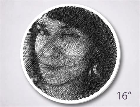 String Art Custom Portrait From Photo Creative Personalized Etsy