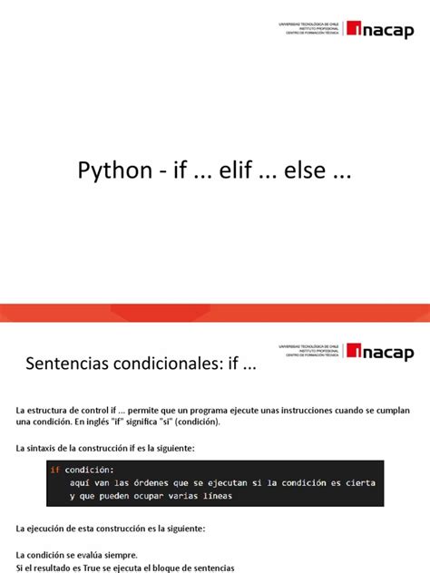 python condicionales pdf python lenguaje de programación flujo de control