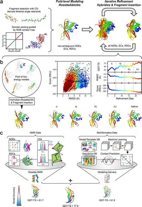 protein structure prediction using sparse noe and rdc restraints with rosetta in casp13 biorxiv