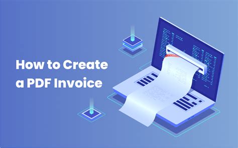 how to create a pdf invoice