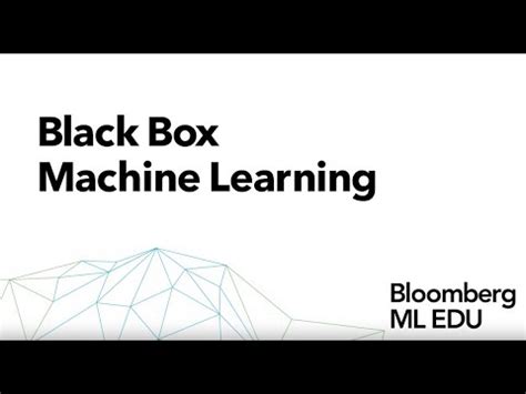 1 Black Box Machine Learning YouTube