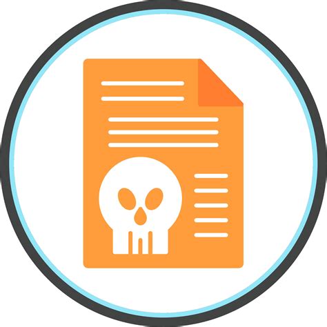 Document Flat Circle Icon Vector Art At Vecteezy