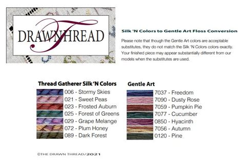 Conversion Silk N Colors To Gentle Art