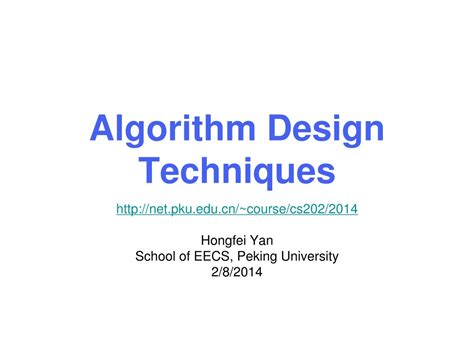 PPT Algorithm Design Techniques PowerPoint Presentation Free Download ID 9164508