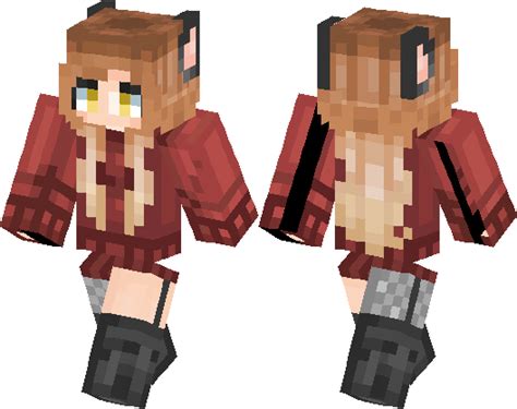 Fox Girl With Golden Eyes Minecraft Skin Minecraft Hub