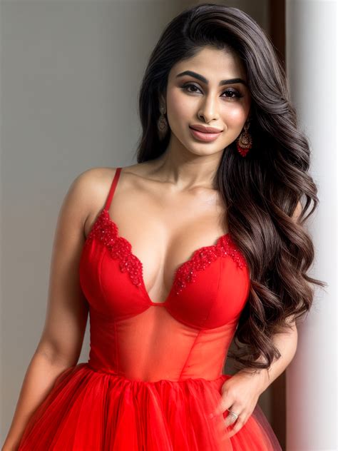 Free Ai Image Generator High Quality And 100 Unique Images Ipicai — Mouni Roy In Red