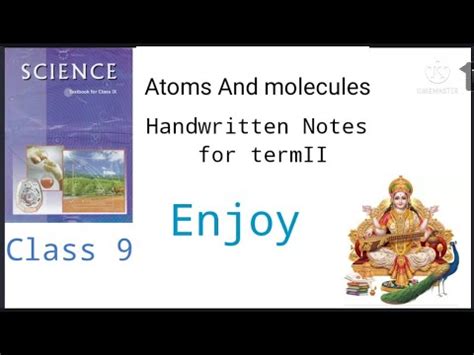 Atoms And Molecules Class 9 HANDWRITTEN NOTES YouTube