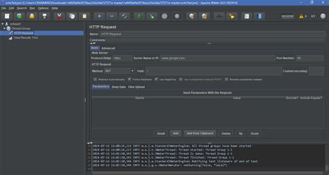 JMeter 1 User Response Code Non Response Code Java Net