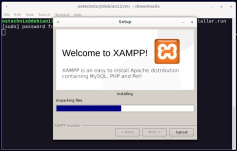 how to install xampp in linux ostechnix