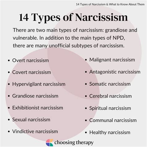 14 Different Types Of Narcissists What To Know About Them