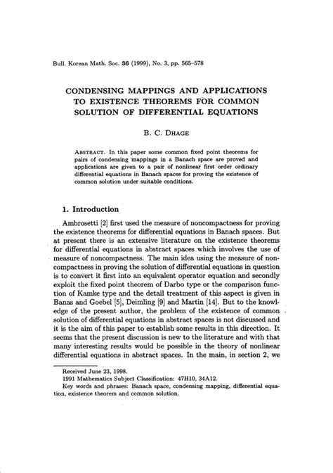 pdf condensing mappings and applications to existence theorems for common solution of